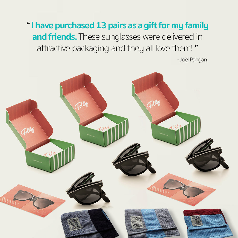 Earth Protector™ Foldable Eyewear - Matte Black – savingdaigdig